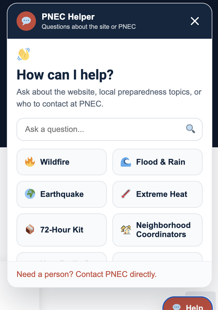 Poway Neighborhood Emergency Corps | Open Coding